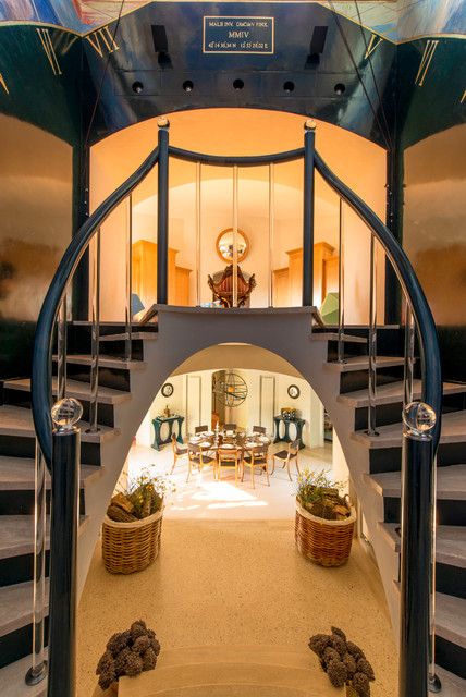 John Stefanidis Staircase & Sundial - Villa La Meridiana - Eclectic ...