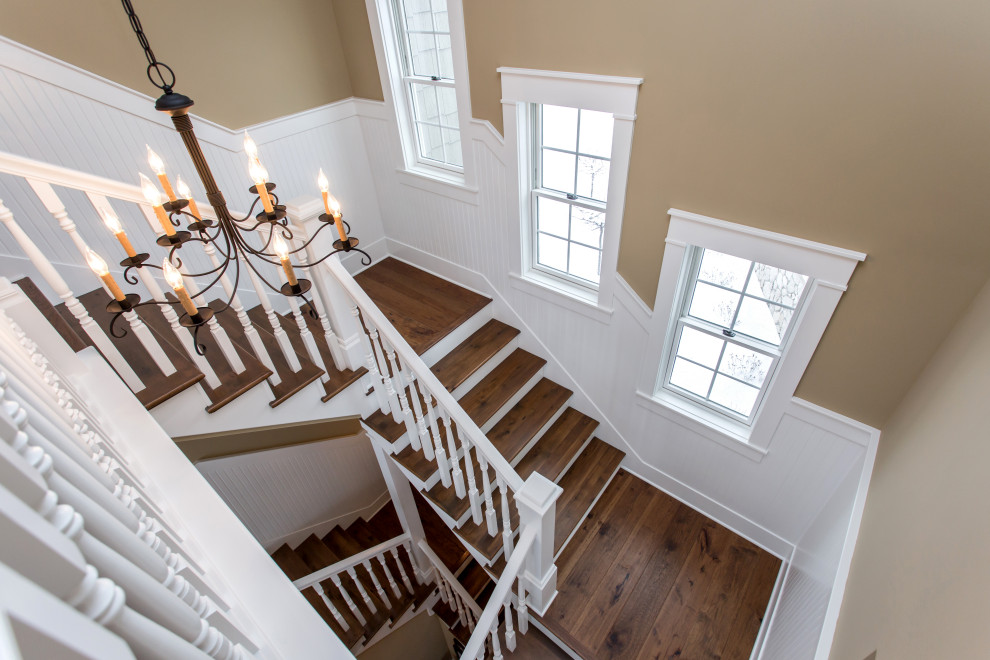 Lake House in Winter - Staircase - Other - by Strahan Construction | Houzz