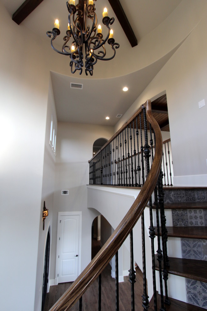 Lakeside Tuscan - Mediterranean - Staircase - Austin - by Cook Designs ...