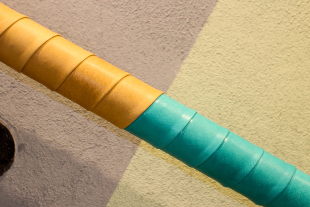 Leather wrapped handrail - Contemporary - Staircase - Sydney - by BOUND ...