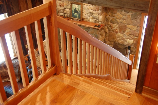Live Edge Staircase - Rustic - Staircase - Other - by Corey Morgan Wood ...