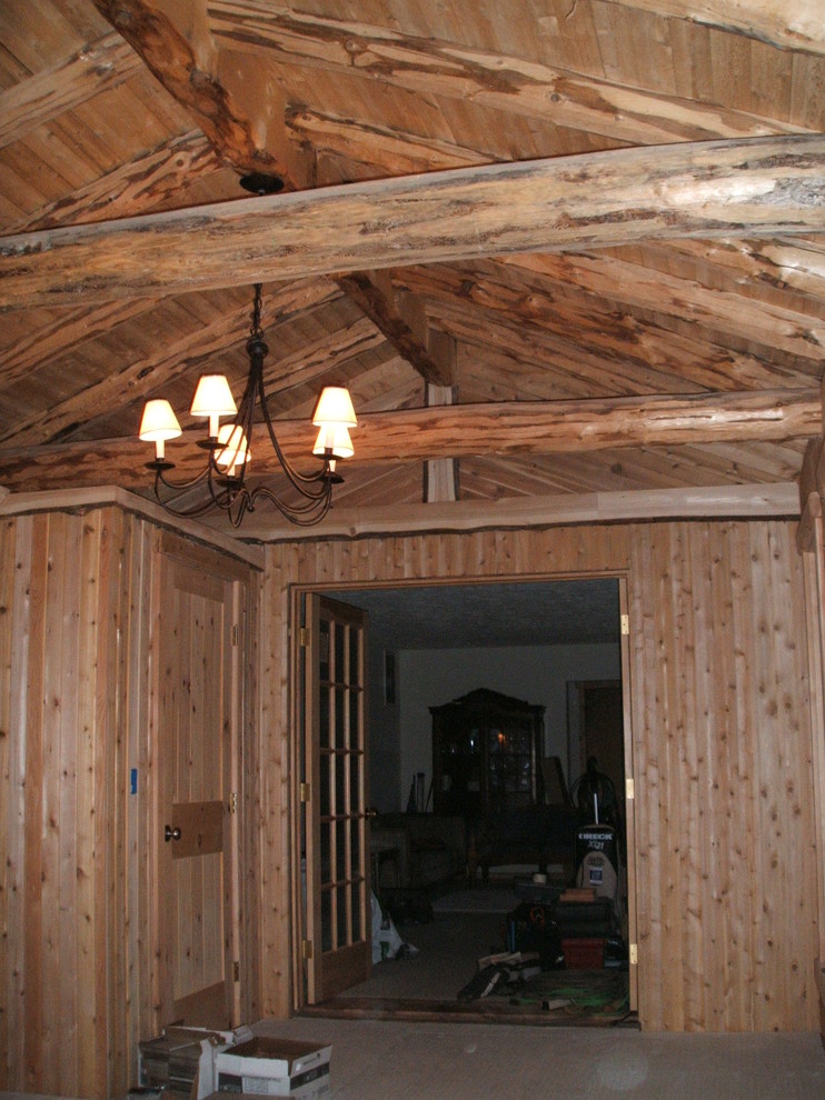 Log cabin - Traditional - Staircase - Detroit - by Sanford Customs | Houzz