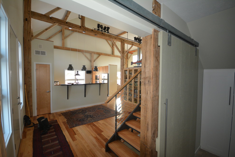 Lowell Barn House - Farmhouse - Staircase - Grand Rapids - by Jeffrey ...