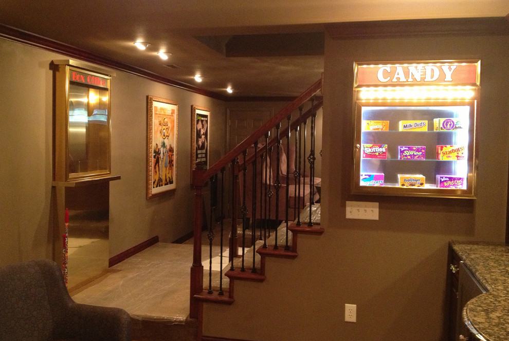Lower Level Finishes - Traditional - Staircase - St Louis - by Padgett ...