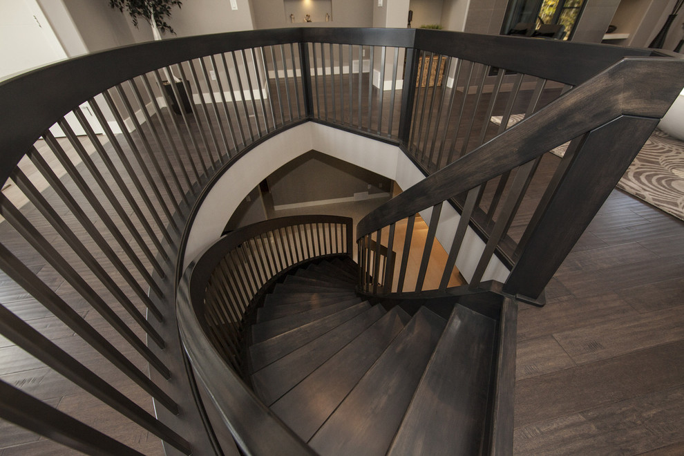 Luxury Acreage Estate in Alberta - Contemporary - Staircase - Edmonton ...