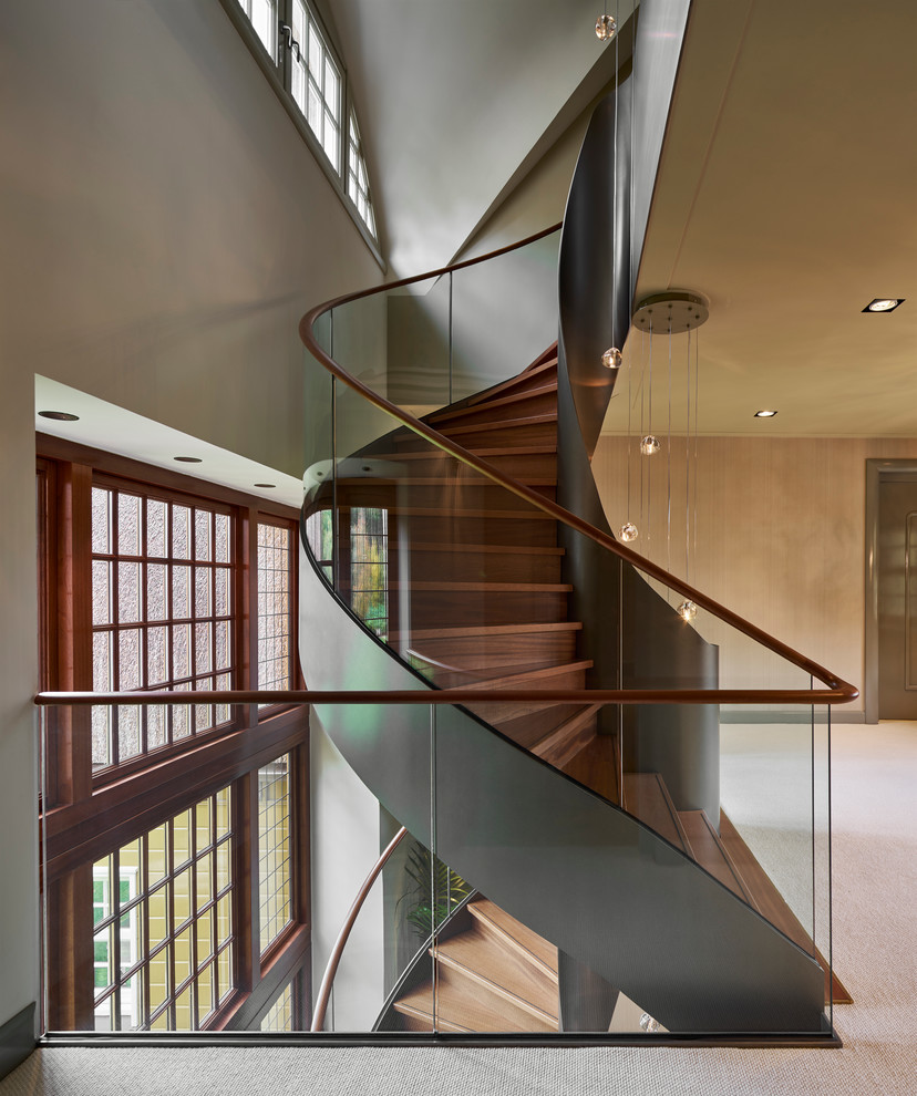 Luxury stair in beautiful villa - Contemporary - Staircase - Sussex ...
