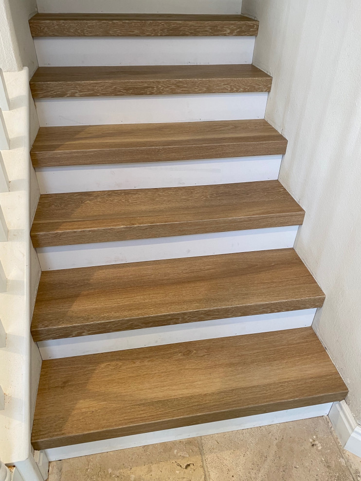 LVT Flooring - Wood & Tile - made of vinyl - Staircase - Orange County ...