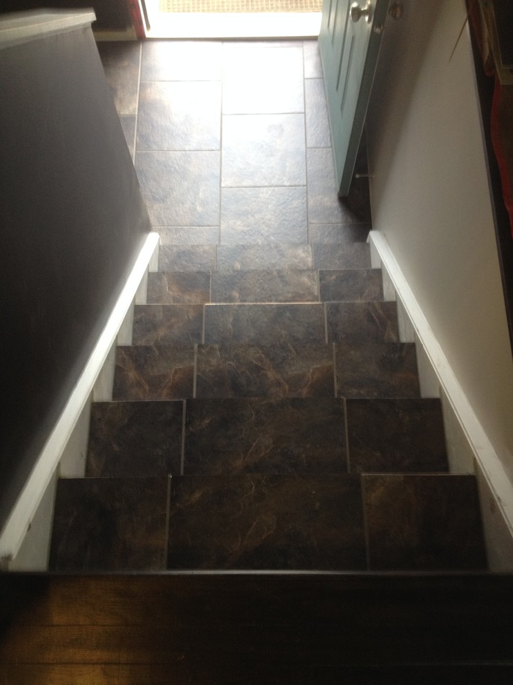 LVT installation - Staircase - Calgary - by Floored by Gord ...