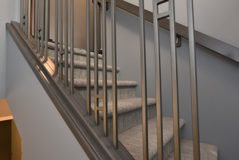 Maple Handrail with Ladder Clusters - Contemporary - Staircase - Other ...