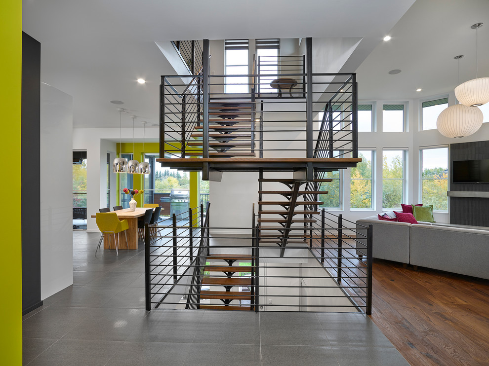 Matrix Stairs - Contemporary - Staircase - Edmonton - by Habitat Studio ...