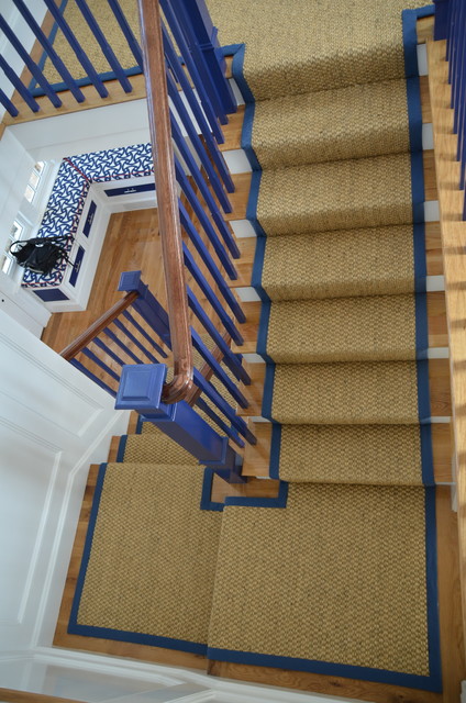 Merida MV Natural Fiber Stair Runner - Bord de Mer - Escalier - Boston ...