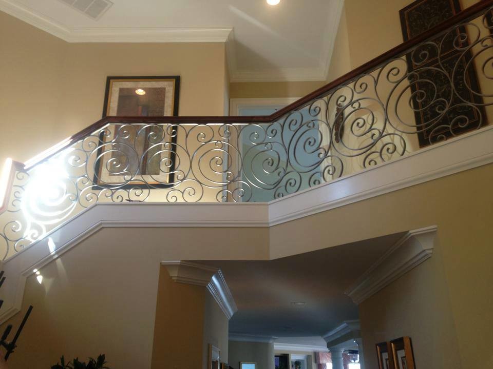 Metal swirl railings - Contemporary - Staircase - Other - by Atlantic ...