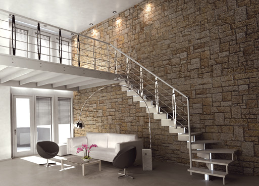 Mezzanines - Modern - Staircase - New York - by Stair Lab / Rintal USA ...