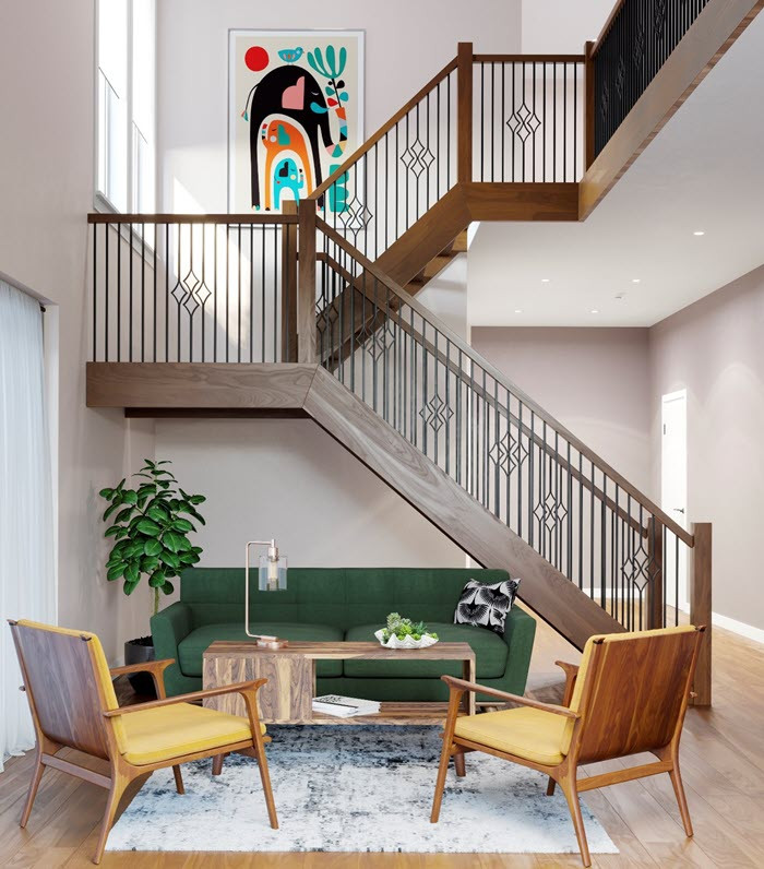 Mid-Century Modern Staircase - Midcentury - Staircase - Vancouver - by ...