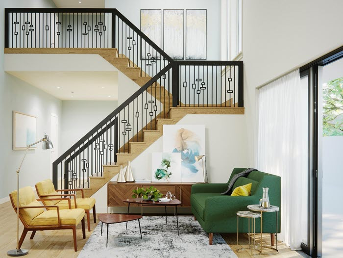 Mid-Century Modern Staircase - Retro - Escalera - Vancouver - de Bezdan ...