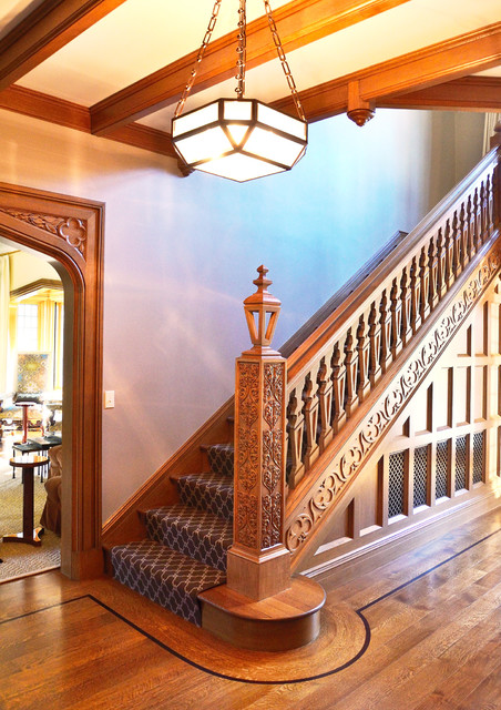 Mid-Country Tudor - Traditional - Staircase - Other - by Douglas ...
