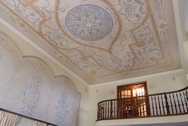Modello ® Designs Stenciled Ceiling Projects - Mediterranean ...