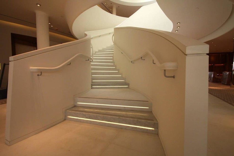 Modern Artistic Curved Stair - Modern - Staircase - Atlanta - by ...