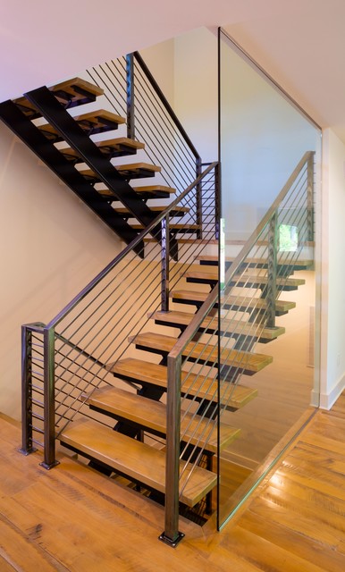 Modern Atrium Axis Home - Modern - Staircase - Other - by WSM Craft ...