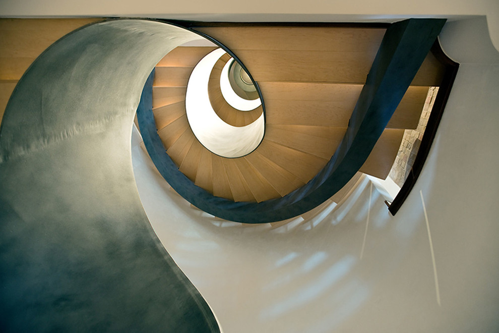 Modern Curved Stairs - Modern - Staircase - Phoenix - by Arcways, Inc ...