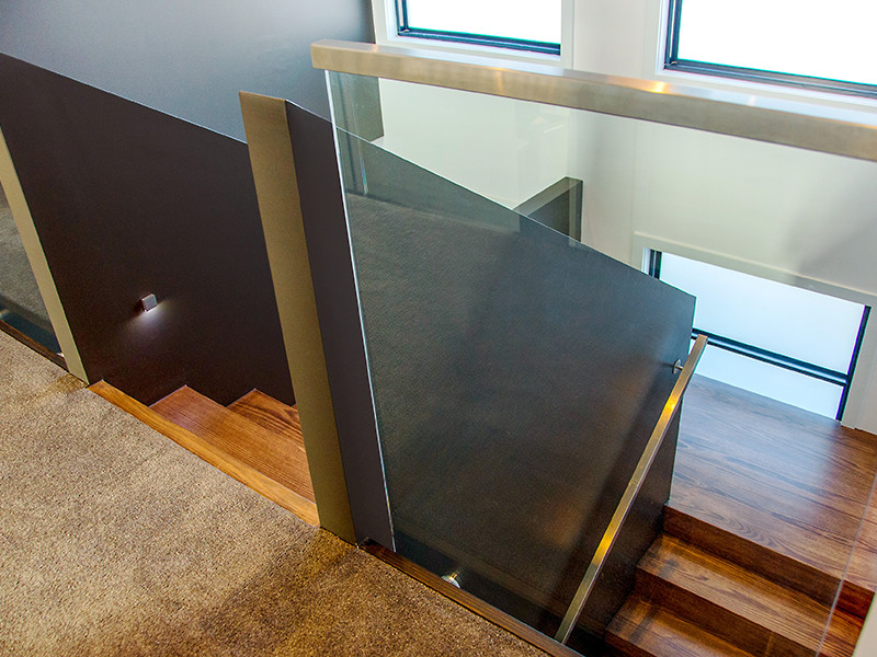 Modern Dwarf wall feature balustrade - Modern - Staircase - Melbourne ...