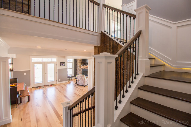 Modern Farmhouse on Golf Course - Rustic - Staircase - Burlington - by ...