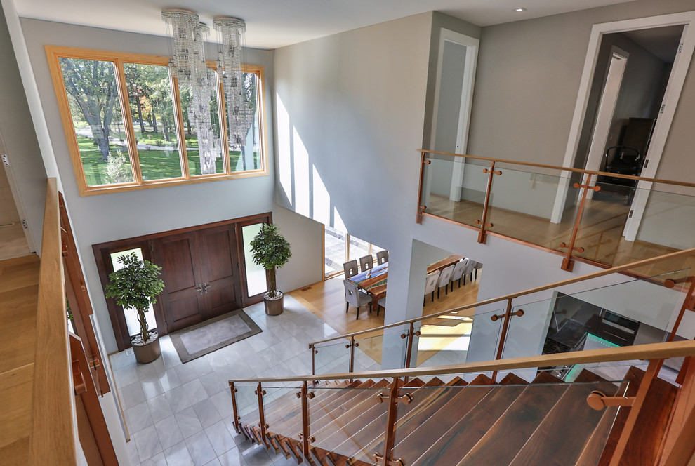 Modern Floating Mono-Stringer Stairs, Rochester NY - Modern - Staircase ...