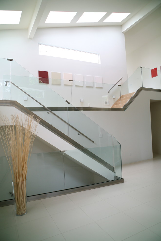Modern Glass Railing - Modern - Staircase - DC Metro - by IDS Metals ...