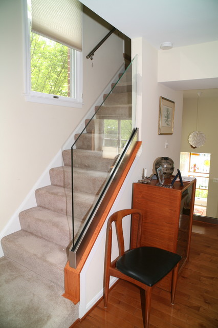 Modern Glass Railing - Modern - Staircase - DC Metro - by IDS Metals ...