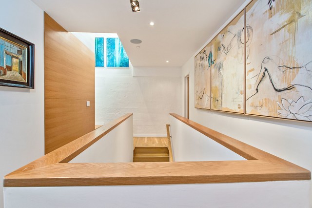 Modern Hallway and Staircase - Modern - Staircase - Los Angeles - by ...