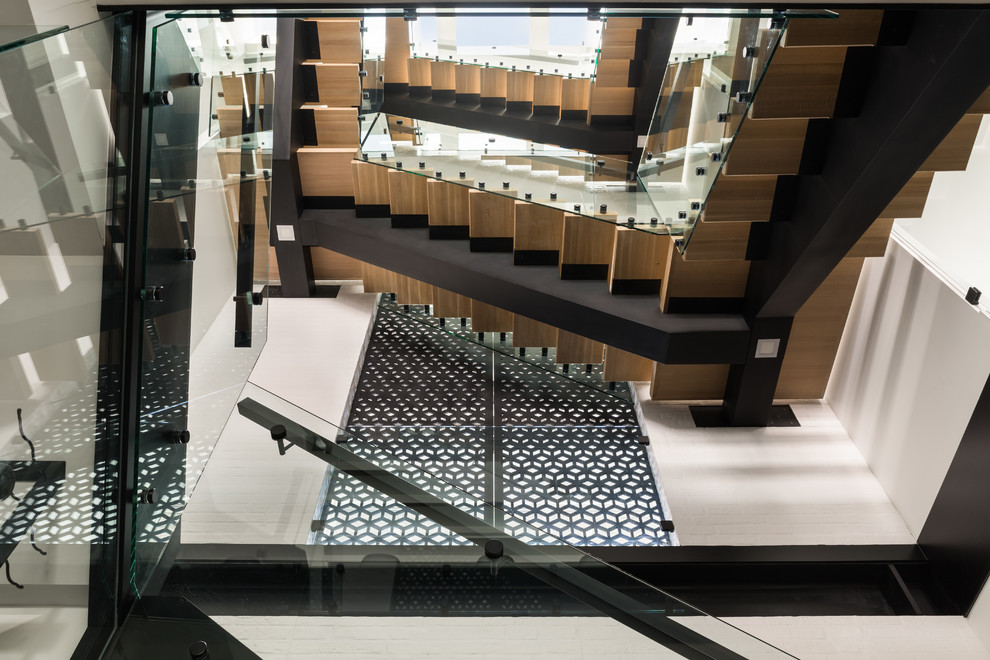 Modern Infill Bridgeland Custom Home - Modern - Staircase - by Alair ...