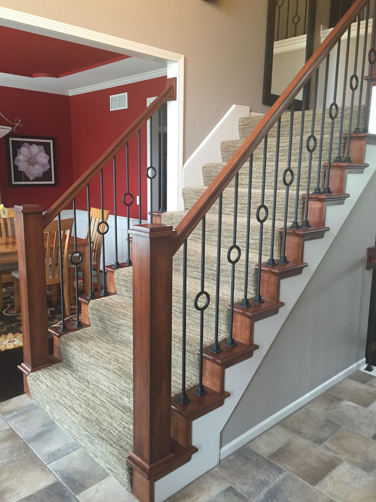 Modern Iron Spindles - Lees Summit MO - Traditional - Staircase ...