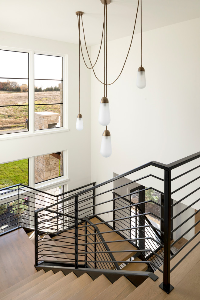 Modern Medina Two-Story - Farmhouse - Staircase - Minneapolis - by ...