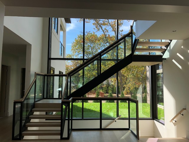 Modern Open Stringer - New Jersey - Modern - Staircase - New York - by ...