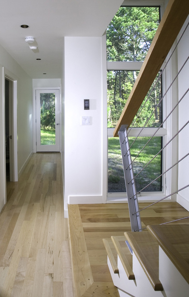 Modern Residence, Indian Neck Wellfleet - Moderno - Escalera - Boston ...