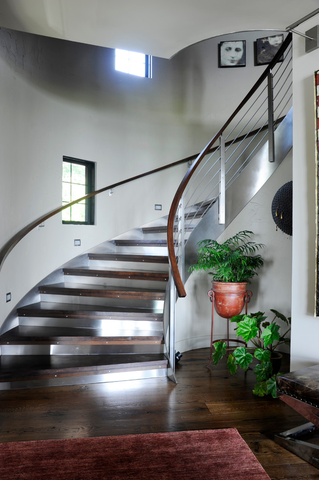 Modern Rustic - Staircase - New York - by Peter Cadoux Architects, P.C ...