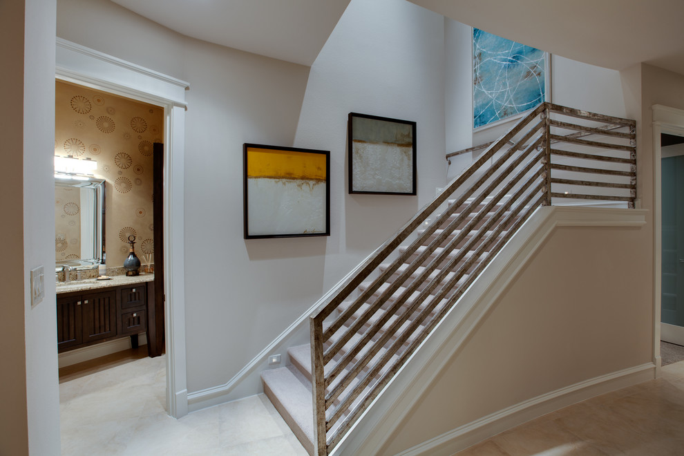 Modern Santa Fe Style - Modern - Staircase - Austin - by Burdick Custom ...