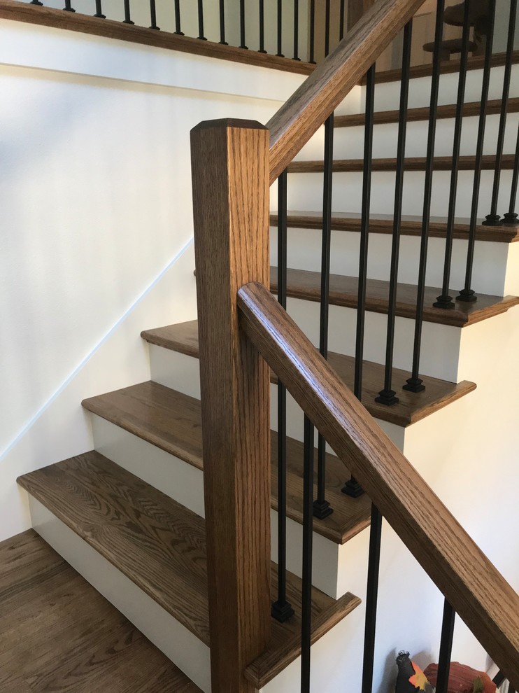 Modern stair upgrade - Midcentury - Staircase - Portland - by Portland ...