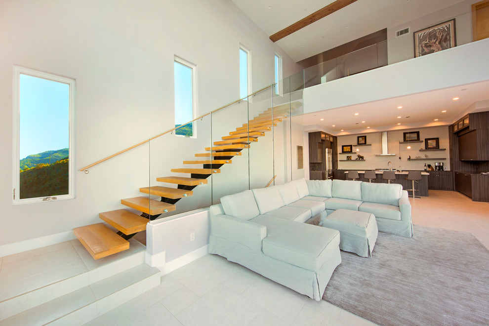 Modern Straight Stairs - Contemporary - Staircase - Other - by Arcways ...