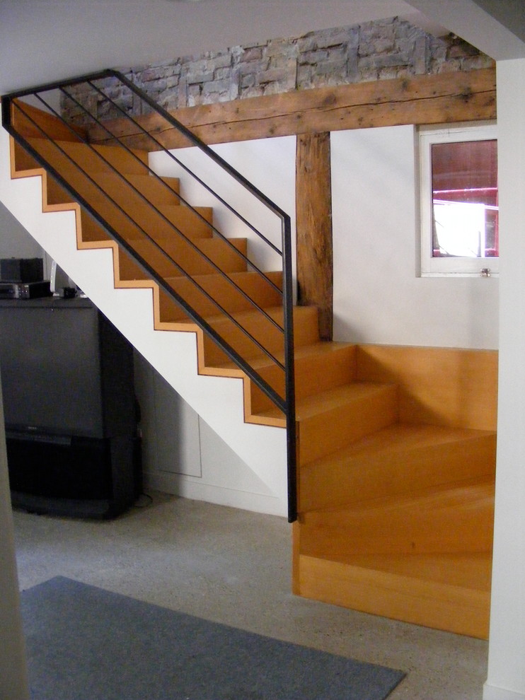Modern Wood + Steel Stair - Door 13 Architects - Modern - Staircase ...