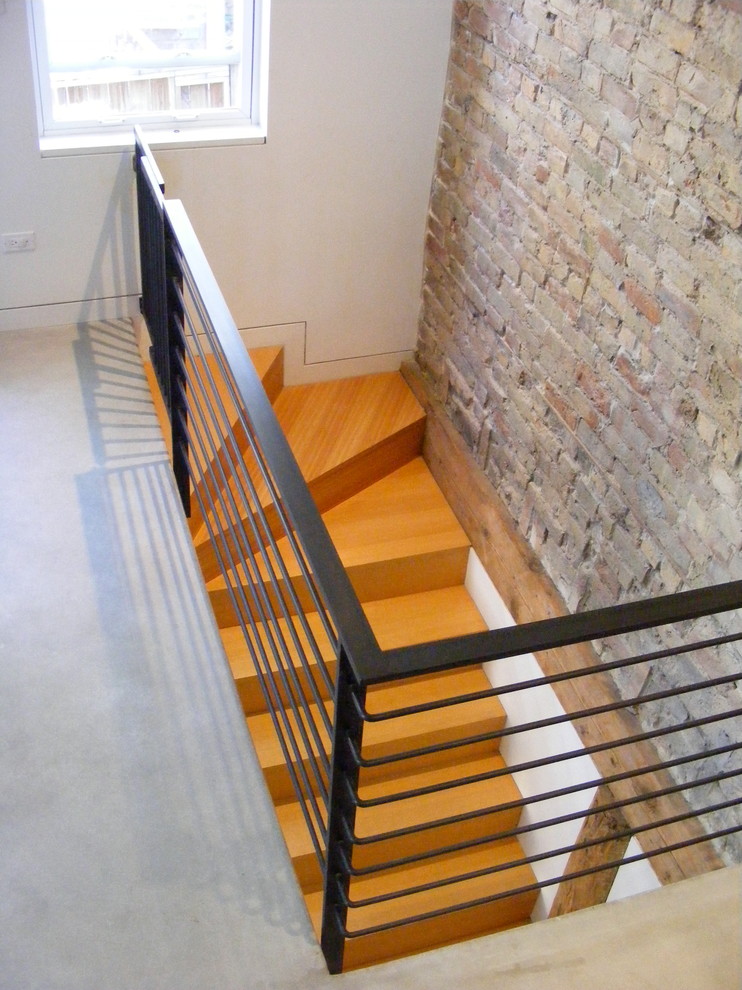 Modern Wood + Steel Stair - Door 13 Architects - Modern - Staircase ...