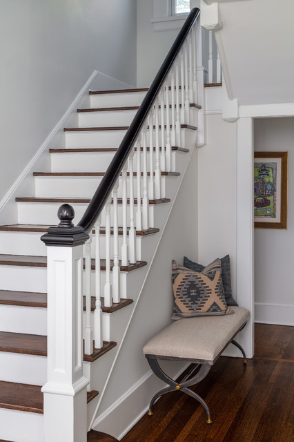 Colonial Style Staircase Amazing Before And After Stair Makeovers