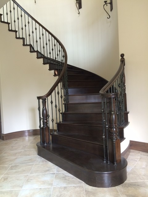 Montreux Circular Railing - Traditional - Staircase - Other - by Nevada ...
