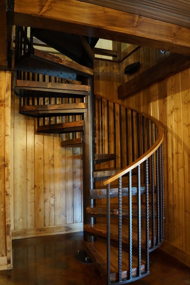 Mora, Minnesota Hunting Cabin - Rustic - Staircase - Minneapolis - by ...