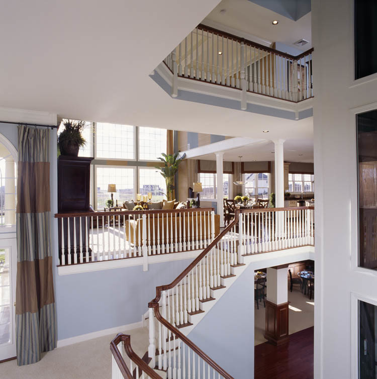 Multi-Level Stairs and Balcony - Traditional - Staircase - Philadelphia ...