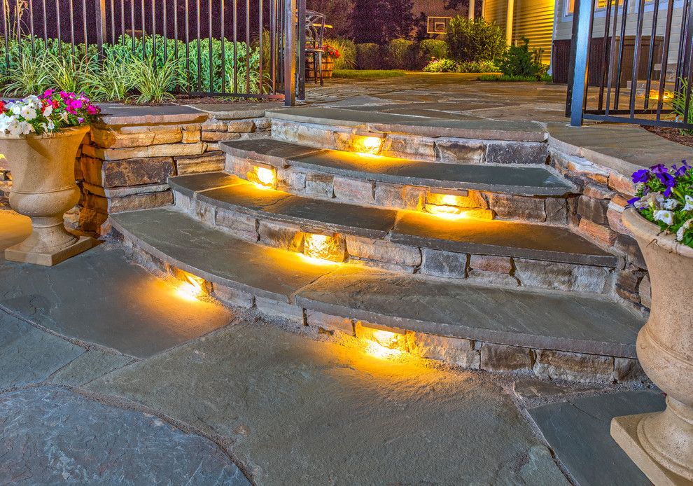 Natural Stone Steps - Patio - Wilmington - by DiSabatino Landscaping ...