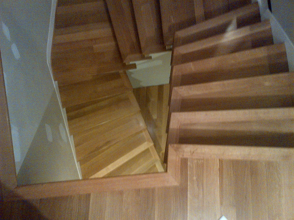 Natural Swedish finished White oak rift quartersawn installation ...