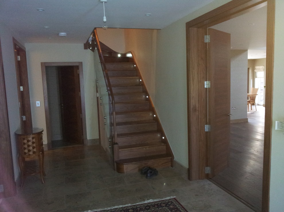 New build staircase - Contemporary - Staircase - Hertfordshire - by ...