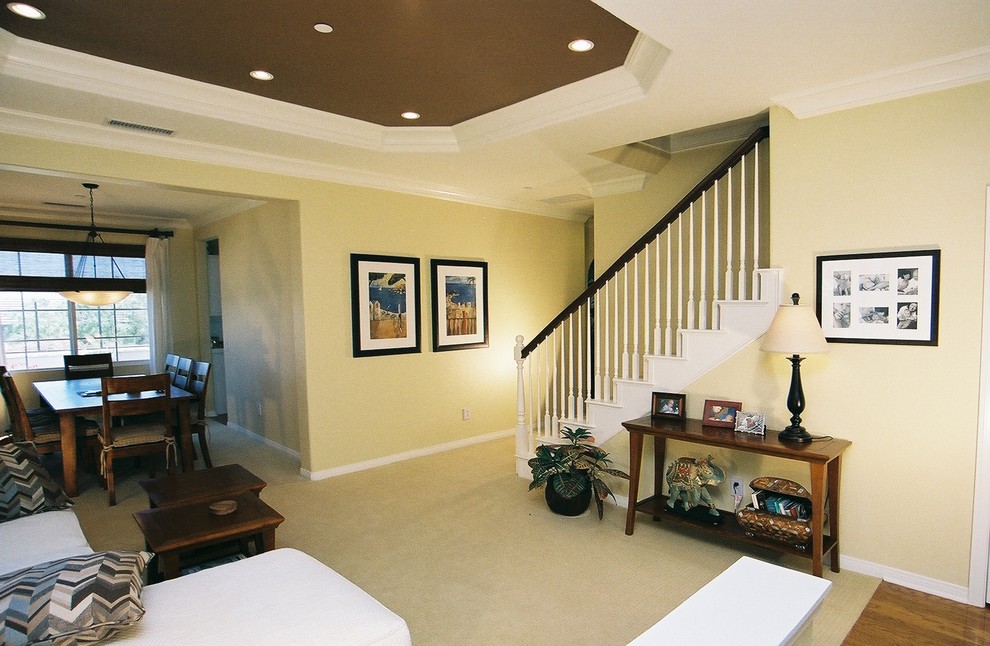 New Ceiling in First Floor - Traditional - Staircase - Orange County ...