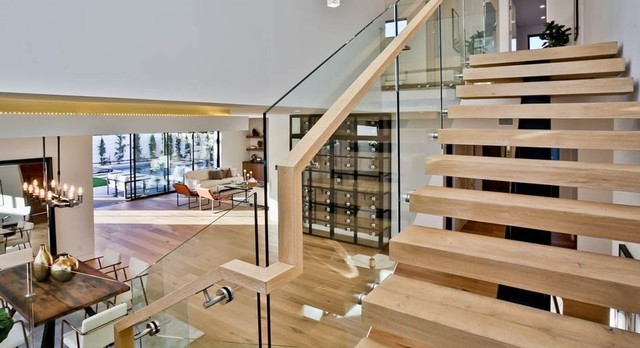 New Construction Modern Home- Los Gatos, CA - Contemporary - Staircase ...